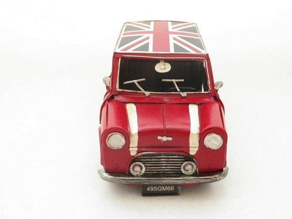 mini Cooper Iron craft vintage diecast car model handmade mini metal ...