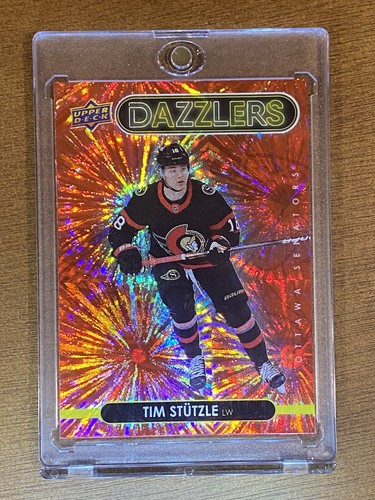 Tim Stutzle RARE RED REFRACTOR INVESTMENT CARD SP UPPER DECK SENATORS ...
