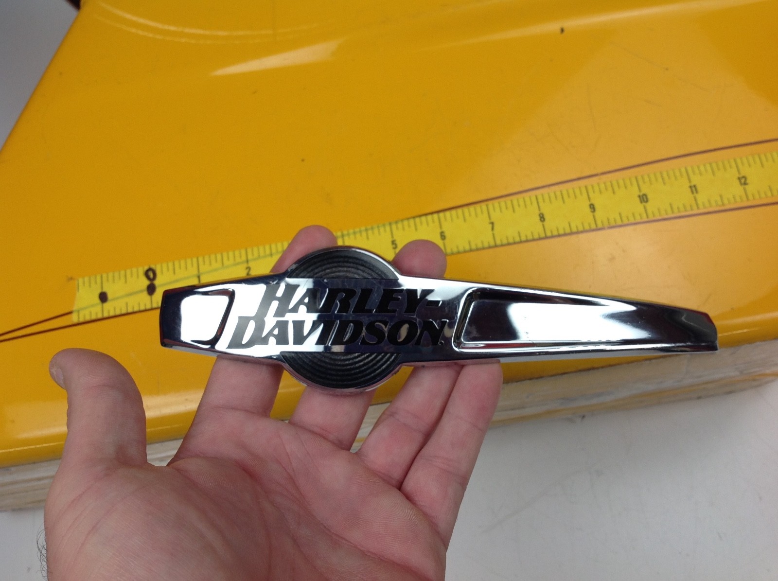 OEM Genuine Harley Gas Fuel Tank Emblem Badge Left Side Softail Dyna ...