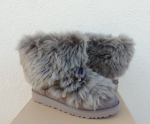 UGG THUNDER CLOUD CLASSIC POSH MINI FUR SUEDE/ SHEEPSKIN BOOTS, US 9 ...