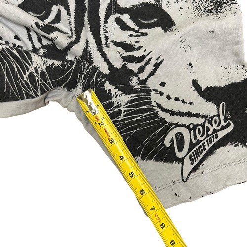 Diesel Grey Black Tiger Animal Print Size 8 Shorts Kids | eBay