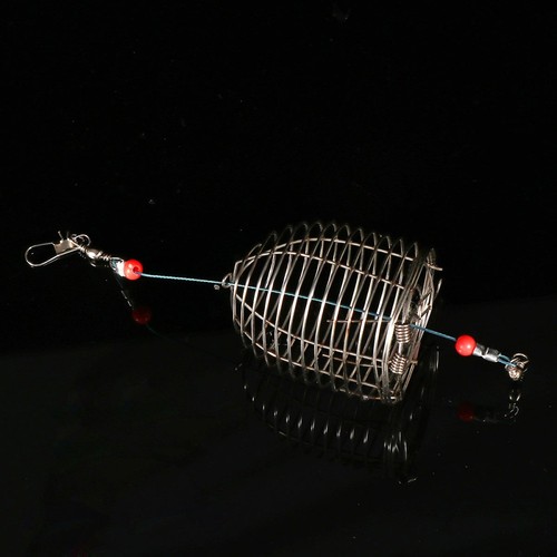 5 PCS Portable Holder Spring Feeder Bait Cage Fishing Basket Marine | eBay