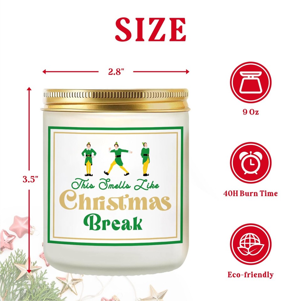 Buddy The Elf Merch Gifts, Funny Christmas Candle, Elf Christmas ...