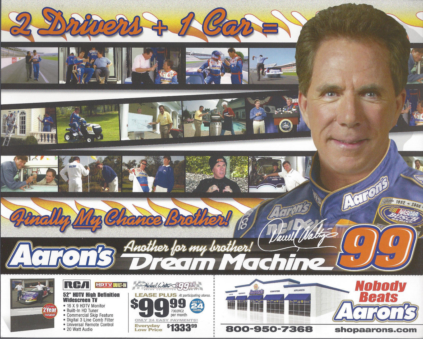 2006 DARRELL WALTRIP "AARON'S DREAM MACHINE" NASCAR BUSCH SERIES ...