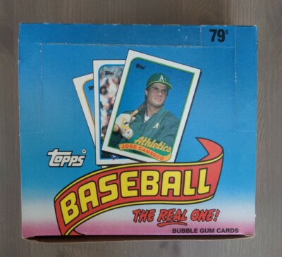 1989 Topps MLB Baseball The Real One Bubble Gum Cards Box 24 Sealed ...