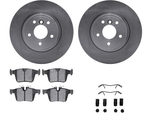 For 2017-2019 Jaguar XE Brake Pad and Rotor Kit Rear Dynamic Friction ...