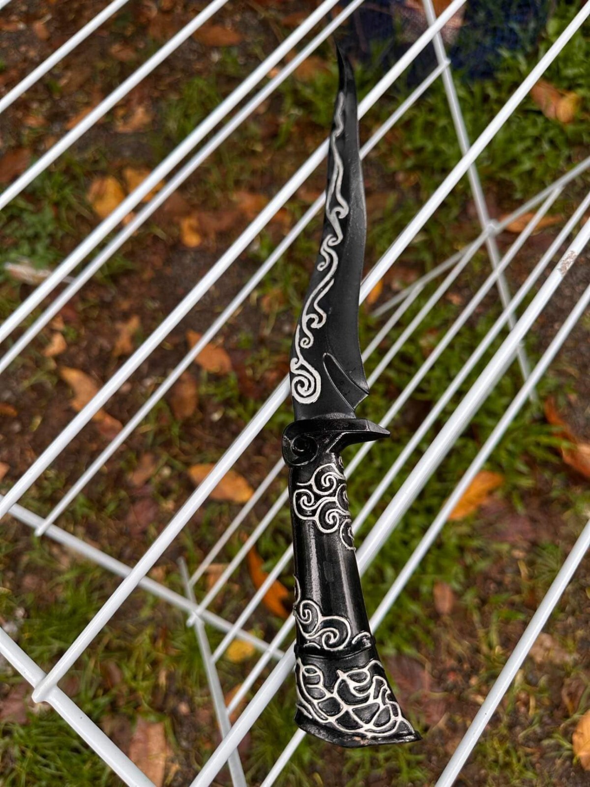 Elder Scrolls Skyrim Ebony dagger replica Cosplay Prop handpainted, 3D ...