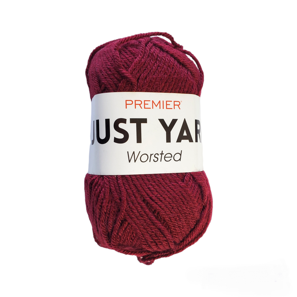 PREMIER JUST YARN - WORSTED - 131 yds - 60g - 23 COLORS AVAILABLE - 100 ...