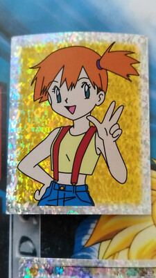 CARTE POKEMON STICKERS Holo MERLIN S28 TOPPS 1999 Ondine Misty Kasumi ...
