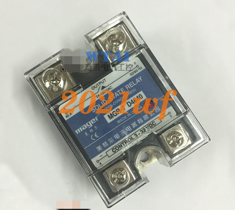 New SSR-40DA single-phase Solid-state relay MGR-1 D4840 DC controlled ...