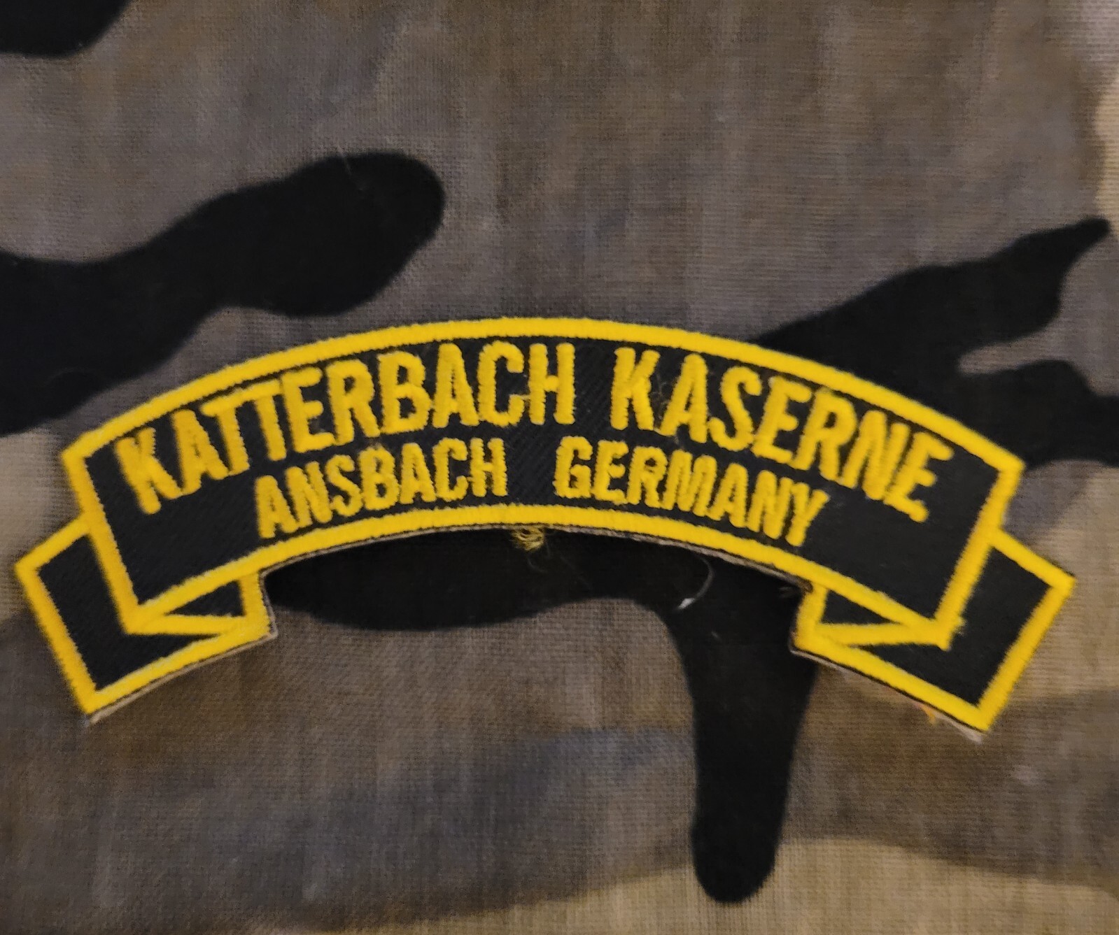 Katterbach Kaserne, Ansbach Germany 4" embroidered rocker tab patch | eBay