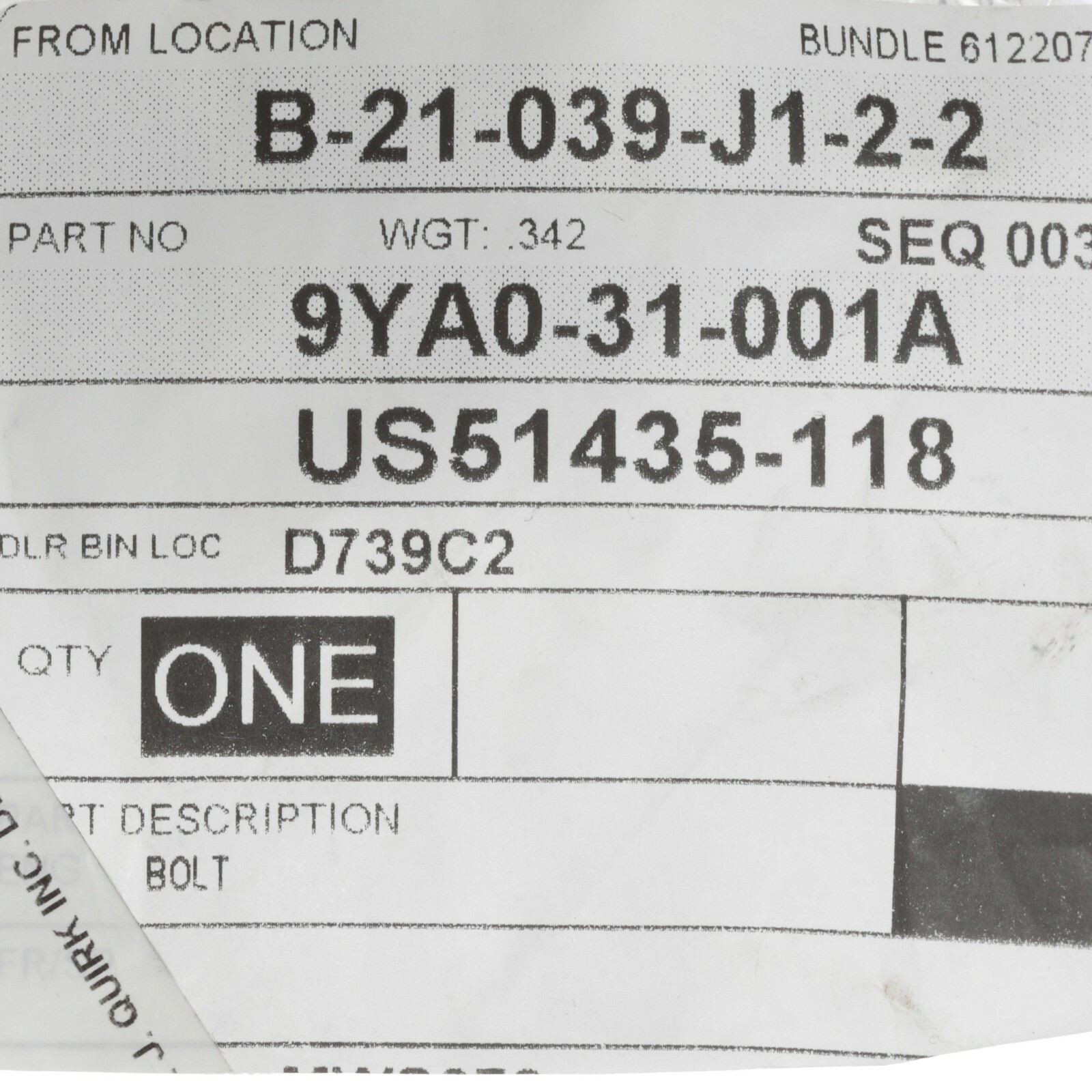 OEM NEW Mazda 2012-2015 Mazda5 Hub & Bearing Mount Bolt Fastener 9YA0 ...