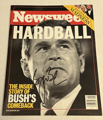 President George W. Bush 2000 Newsweek Authentic Signed Autograph ...