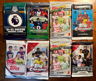 The PACK STACK 🥞(Soccer Pack Lot / Box) 8 hobby/retail packs + FREE ...