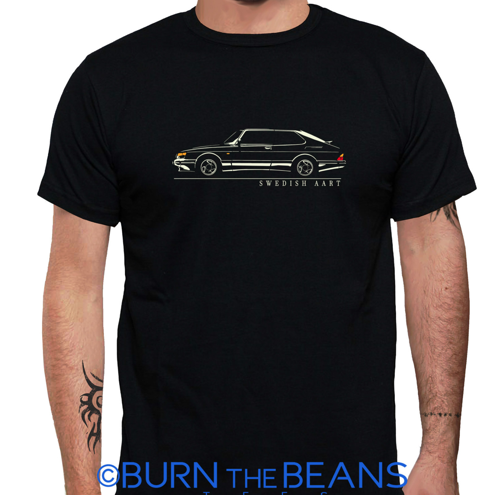 Classic tshirt for saab 900 turbo fans swedish art t-shirt | eBay