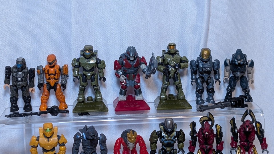 HALO Mega Bloks Mini Figures Weapons Lot Huge Prophet Of Truth Master ...