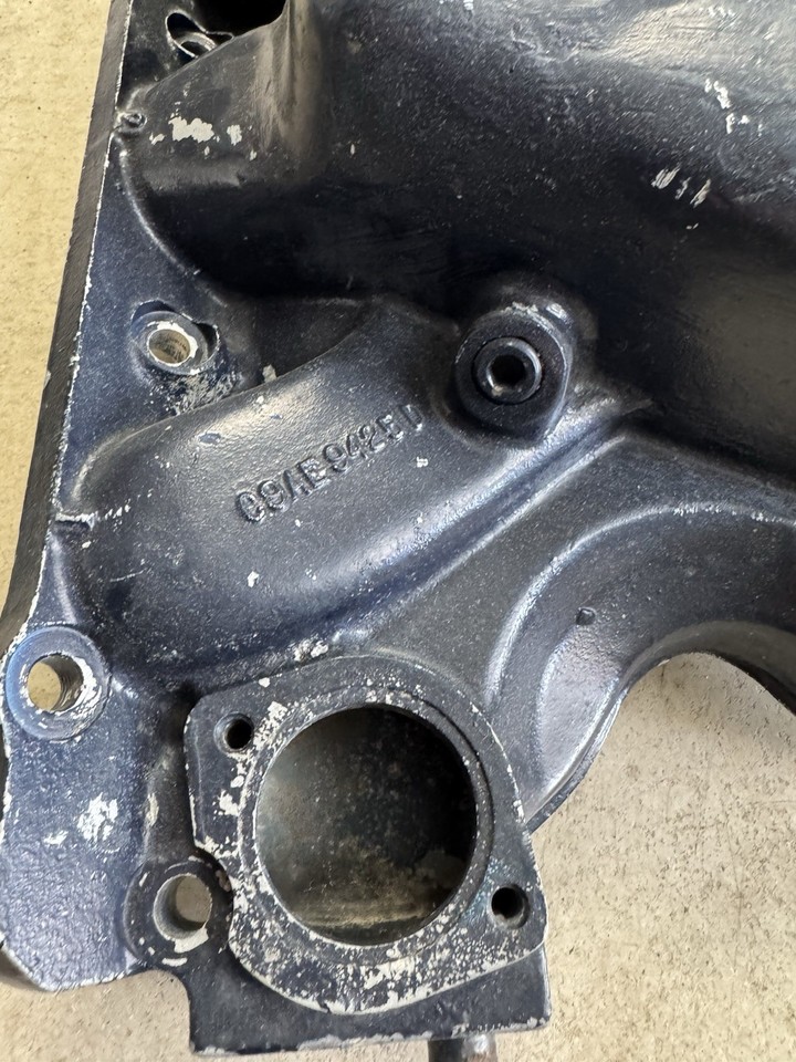 1969 1970 Boss 429 Mustang 4-V Single plane aluminum Factory intake ...