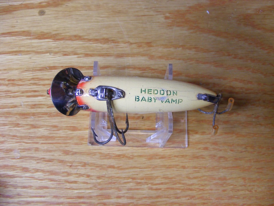 Beautiful Original Vintage Heddon Baby Vamp Glass Eyes 2 Piece Hdw ...