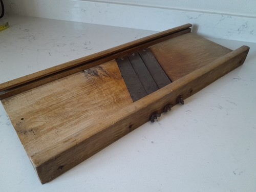 Antique 1900s Primitive Wooden Kraut Cabbage Cole Slaw Cutter Slicer ...