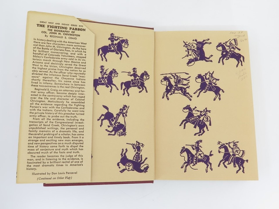 SIGNED First Edition The Fighting Parson Reginald S Craig Western Lore ...