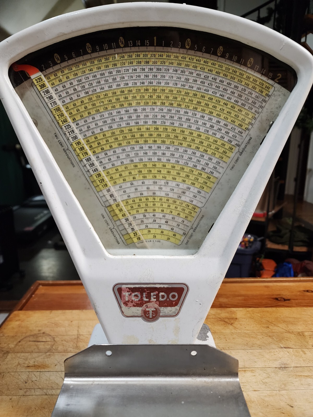 Vintage 1961 Toledo 2 Lb. Capacity Heavy Duty Scale Model # 3111 Works ...