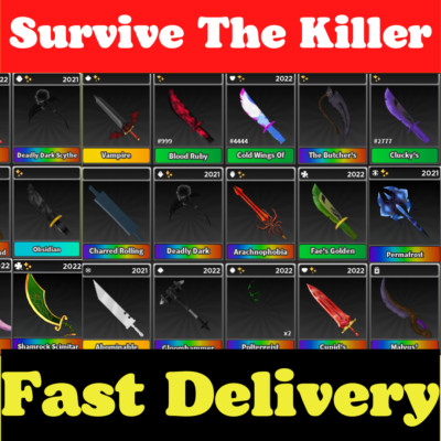 Roblox Survive The Killer (STK) Knives, Killers UPDATED Cheap and Fast ...