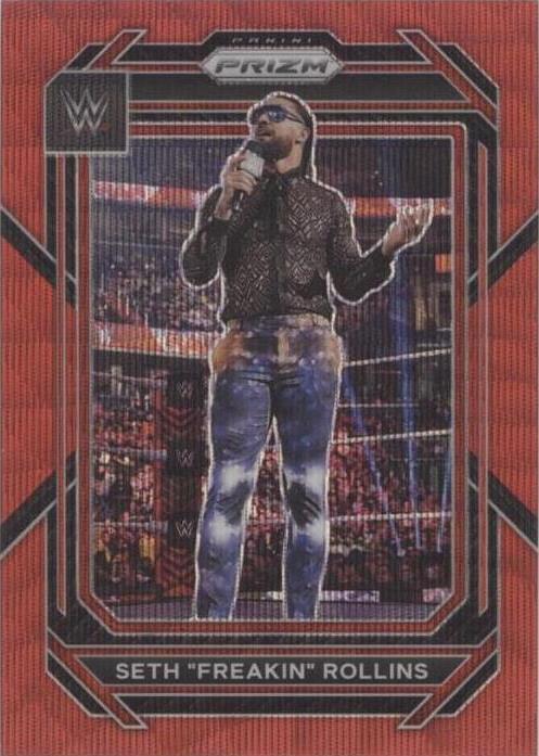 2023 Panini Prizm WWE - Seth Rollins #137 Ruby Wave Prizm for sale ...
