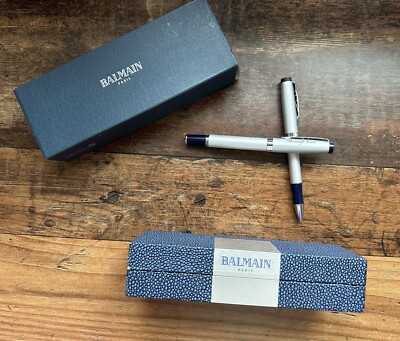 BALMAIN-Paris Ballpoint TWO Pen for Motor Sich Used In original box | eBay