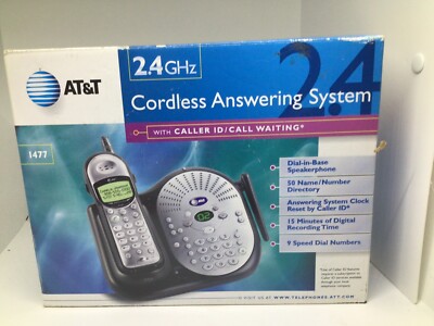 AT7T 2.4 GHZ CORDLESS ANSWERING SYSTEM 1477 Untested | eBay