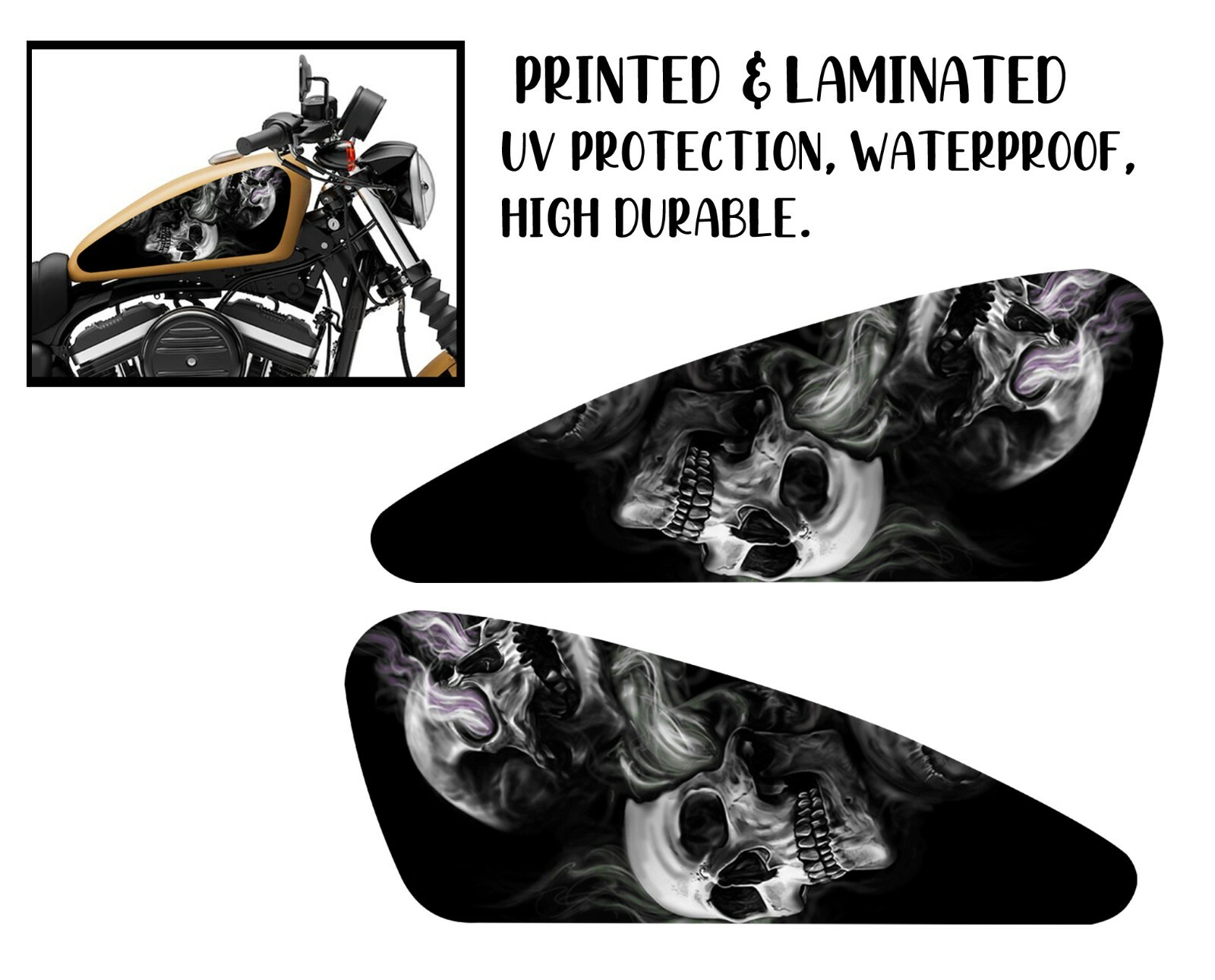 Motorcycle Tank Art Decals