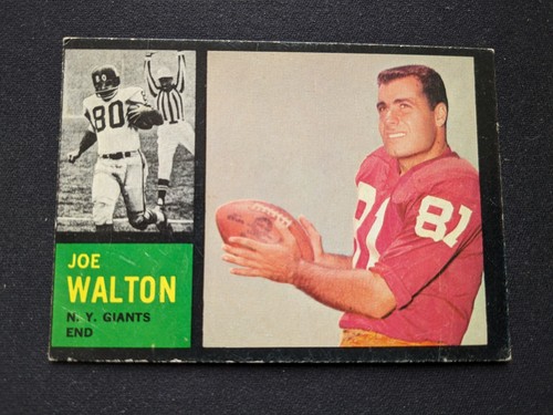 1962 Topps Football Card # 103 Joe Walton - New York Giants (VG/EX) | eBay