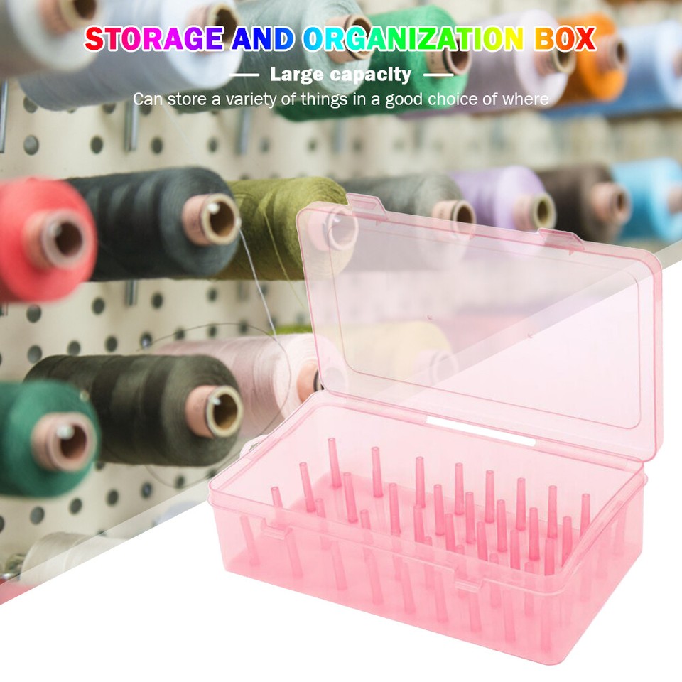 42 Axis Bobbins Storage Case Household Thread Storage Box DIY Sewing ...