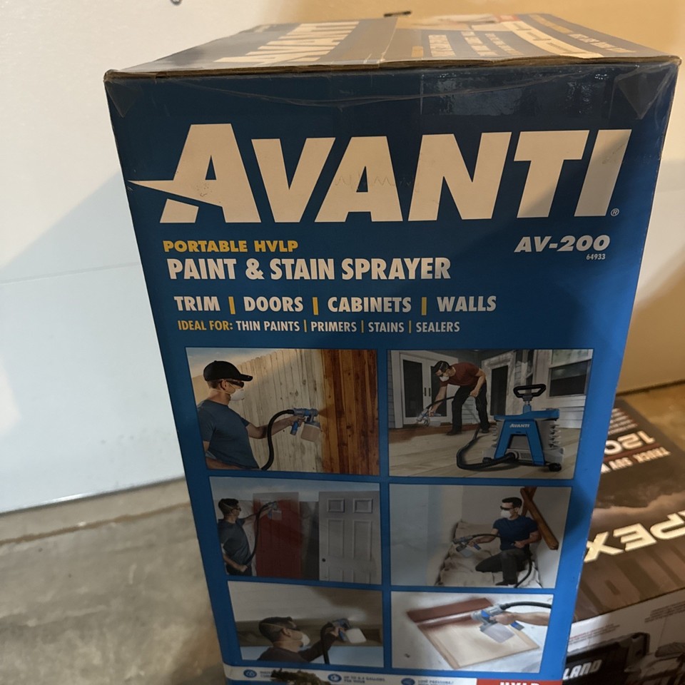 BRAND NEW AVANTI 120V Portable HVLP Paint & Stain Sprayer AV-200 #64933 ...