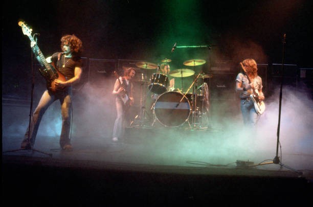 Alan Lancaster Francis Rossi John Coghlin Rick Parfitt of the rock- Old ...