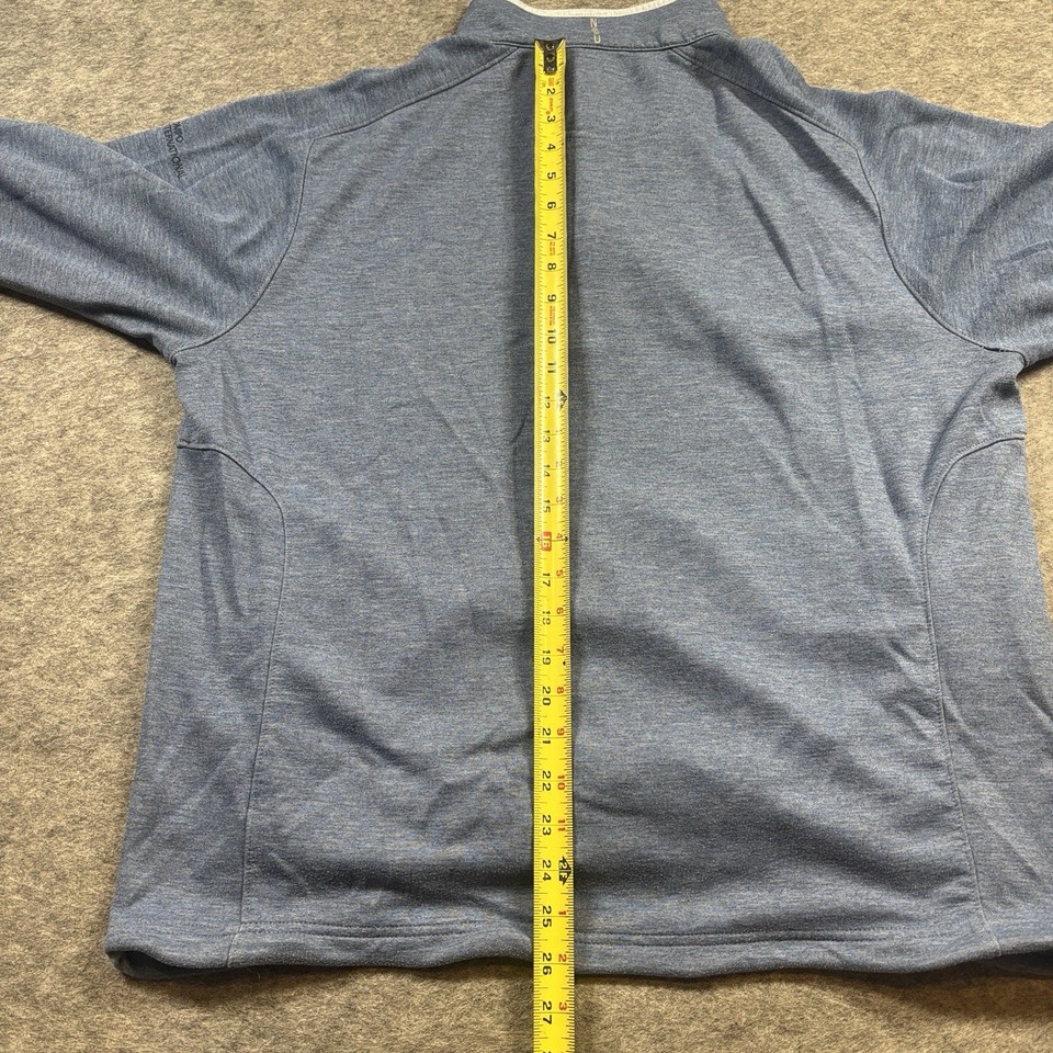 Zero Restriction 1/4 Zip Pullover Mens XL Light Blue Company Logo Mock ...
