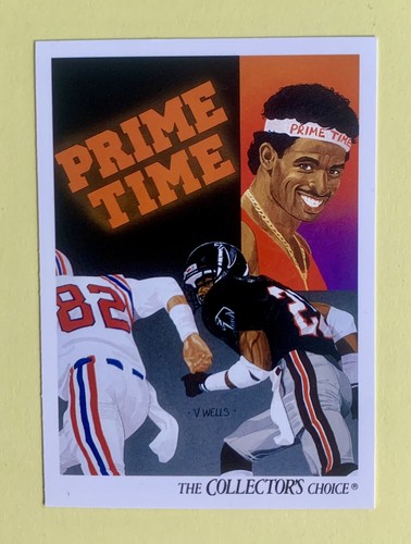 1991 Upper Deck Neon Deion Sanders Prime Time #85 Atlanta Falcons ...