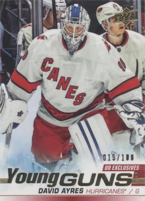 2019-20 SP Authentic - Upper Deck Update Young Guns David Ayres #519 UD Exclusives /100 (RC) for ...