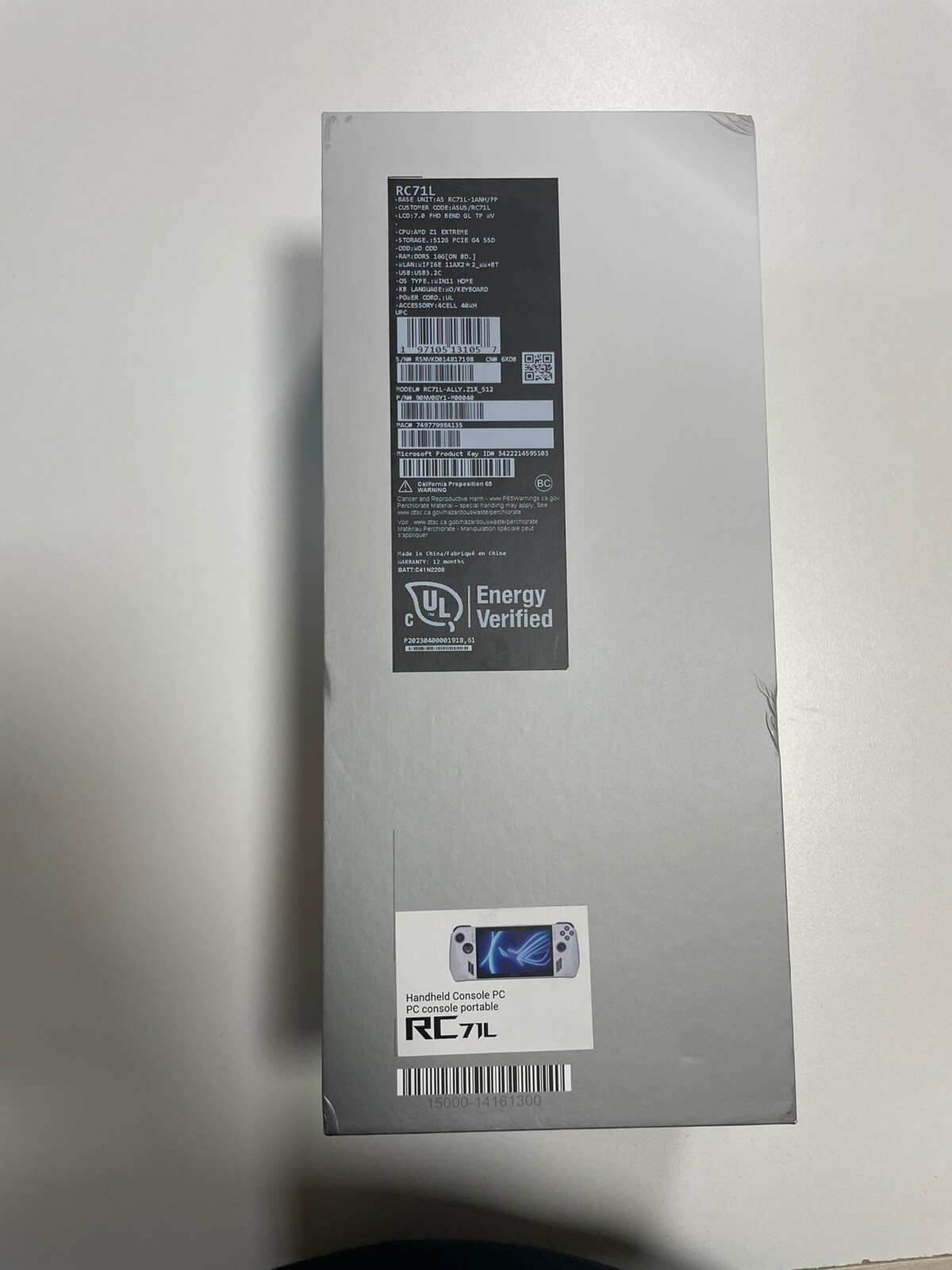 ASUS ROG Ally 512GB Handheld Gaming Console System - White (RC71L-ALLY ...