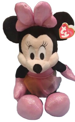 TY Sparkle Minnie Mouse Plush 14" Disney Ballerina Dancer W/Tag (Taking ...