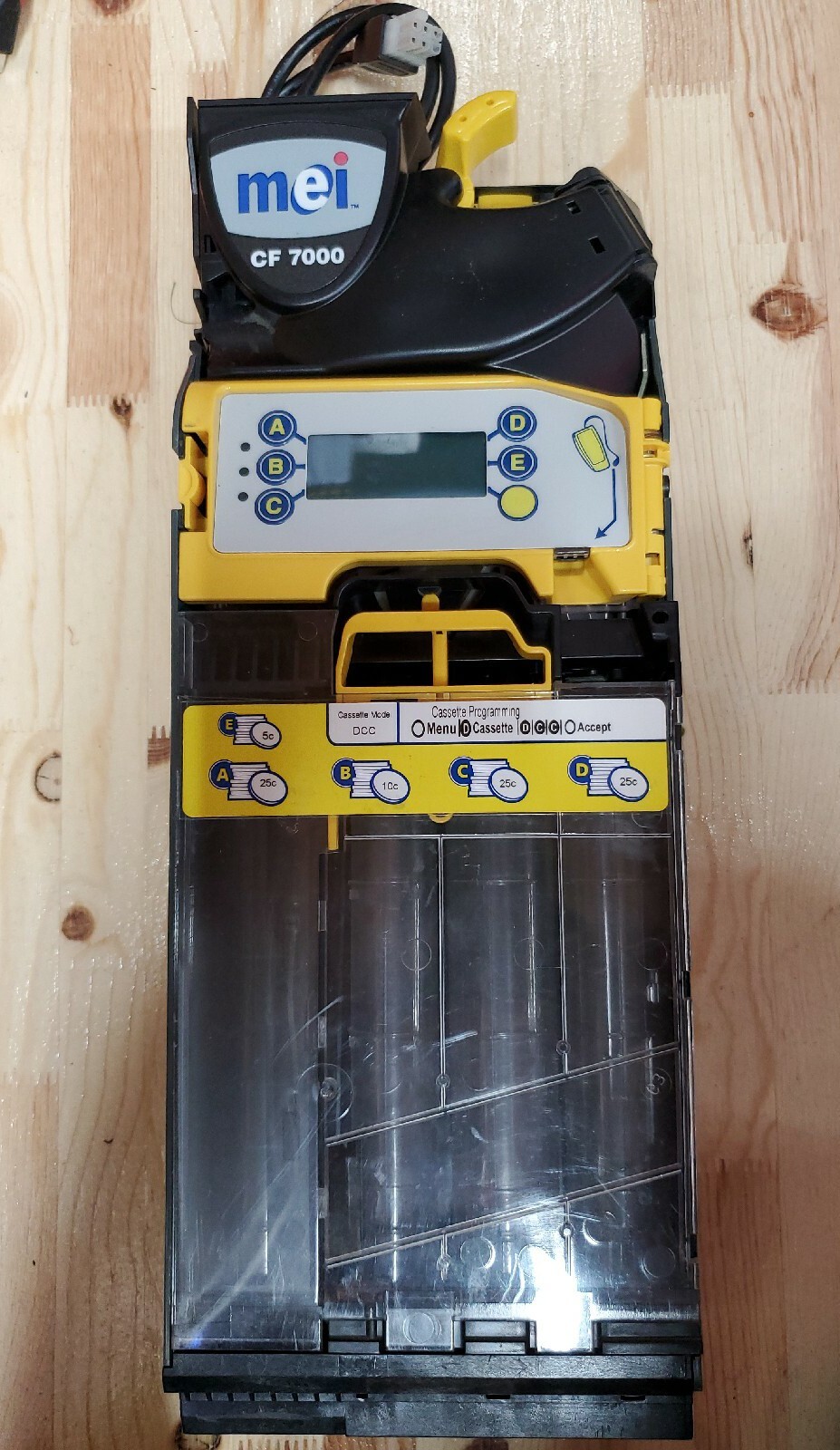 MEI Mars CF7512 CF7000 CPI cashflow 5 TUBE DCC Coin Changer Mech ...