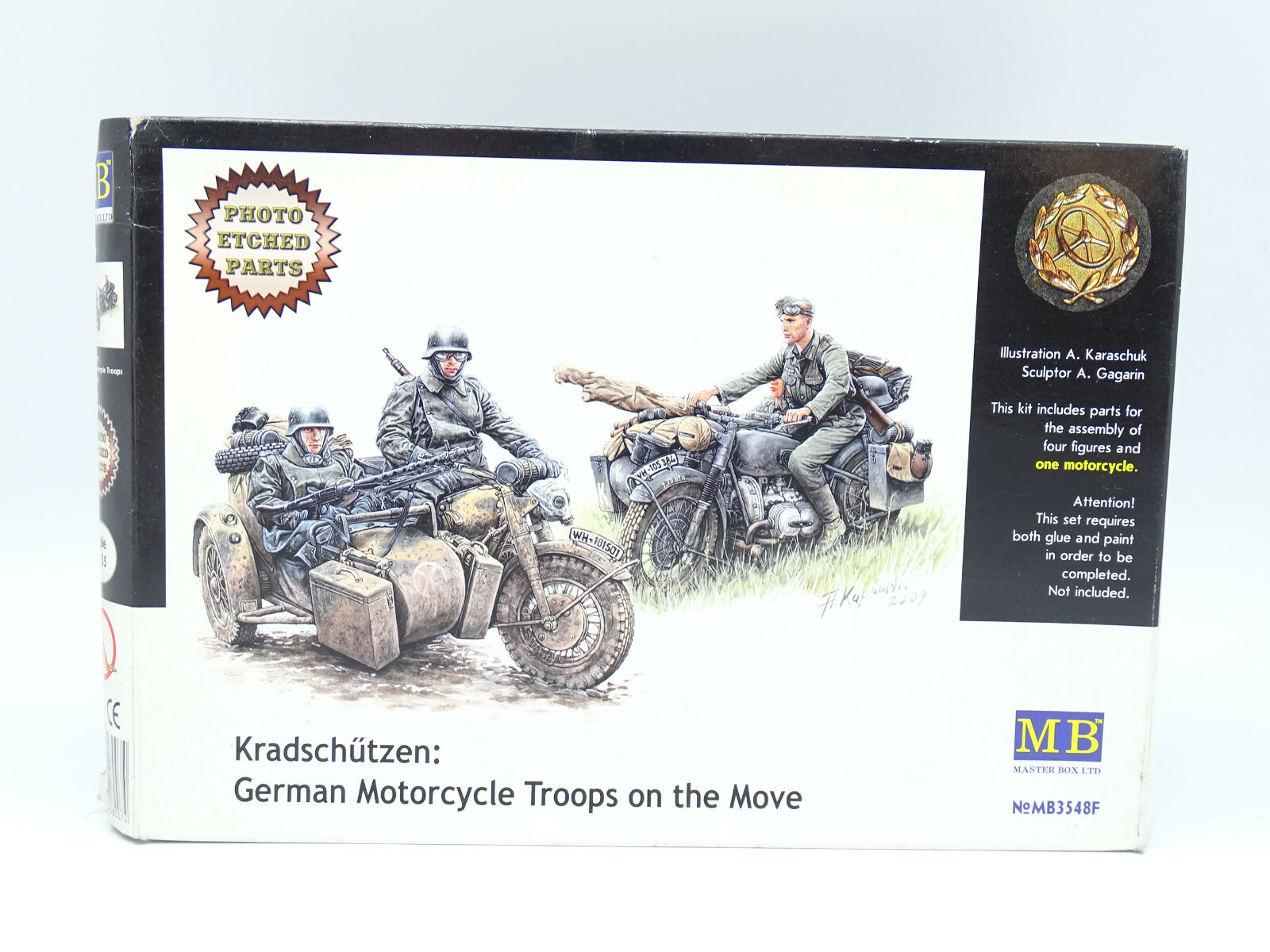 MB Master Box Model 1/35 Military Army - German Motorcycle Troops | eBay