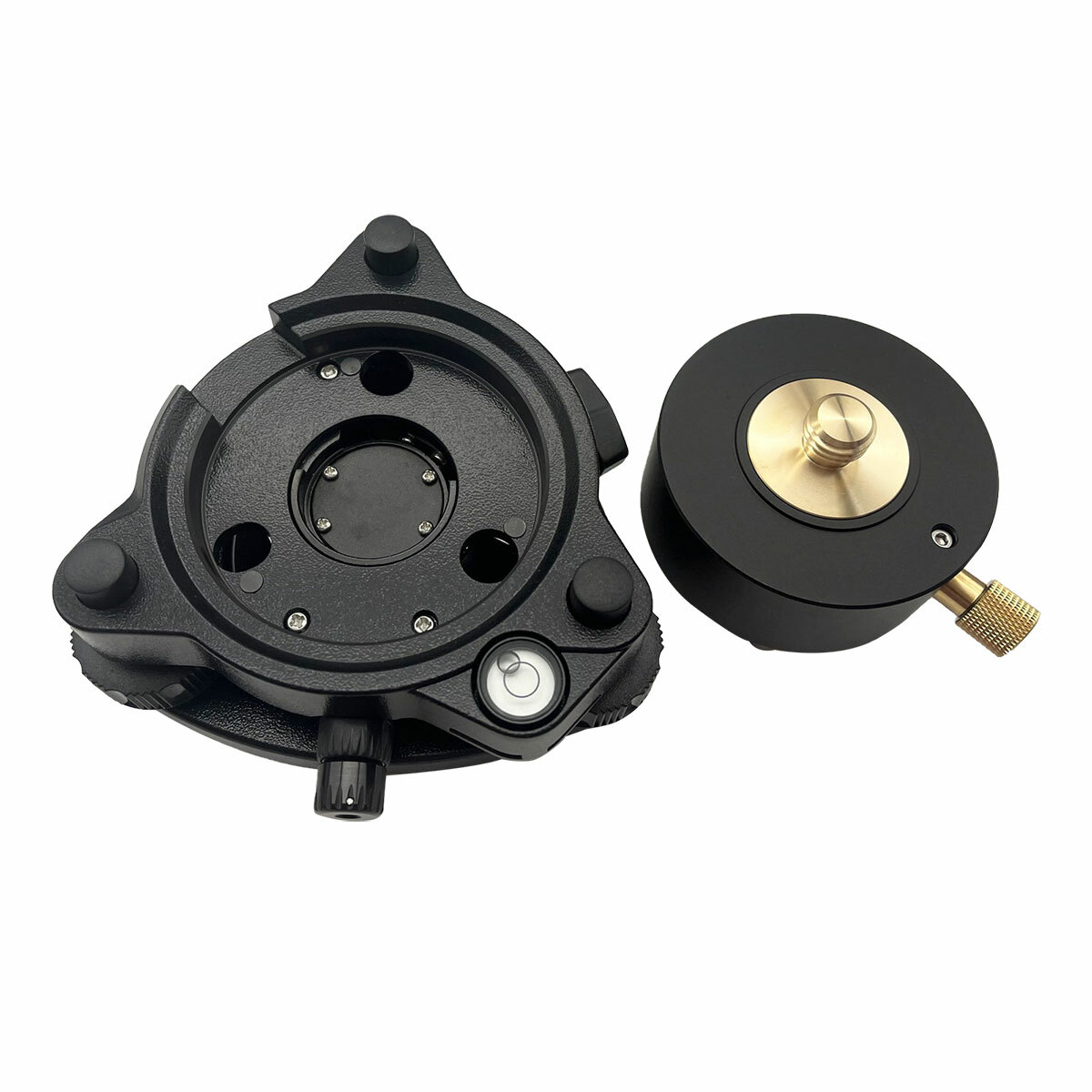 BLACK TRIBRACH WITH OPTICAL&T5 ROTATING ADAPTER 5/8"X11 MOUNT WITH LOCK ...