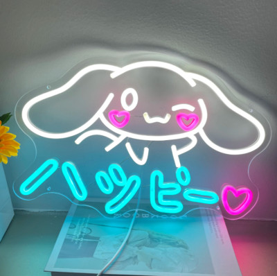 SANRIO CINNAMOROLL NEON SIGN LED LIGHT CREATIVE Wall ART GIFT HELLO ...