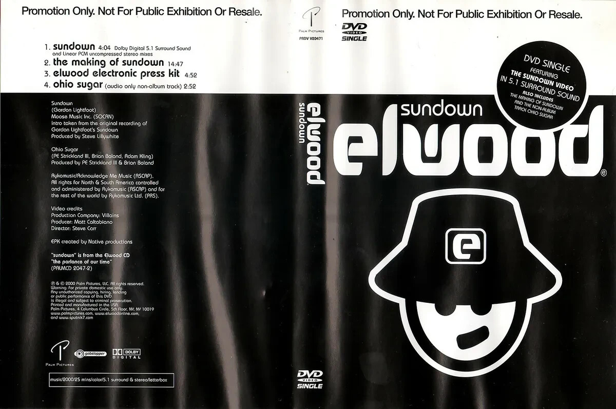 Elwood: Sundown PROMO DVD RARE | eBay