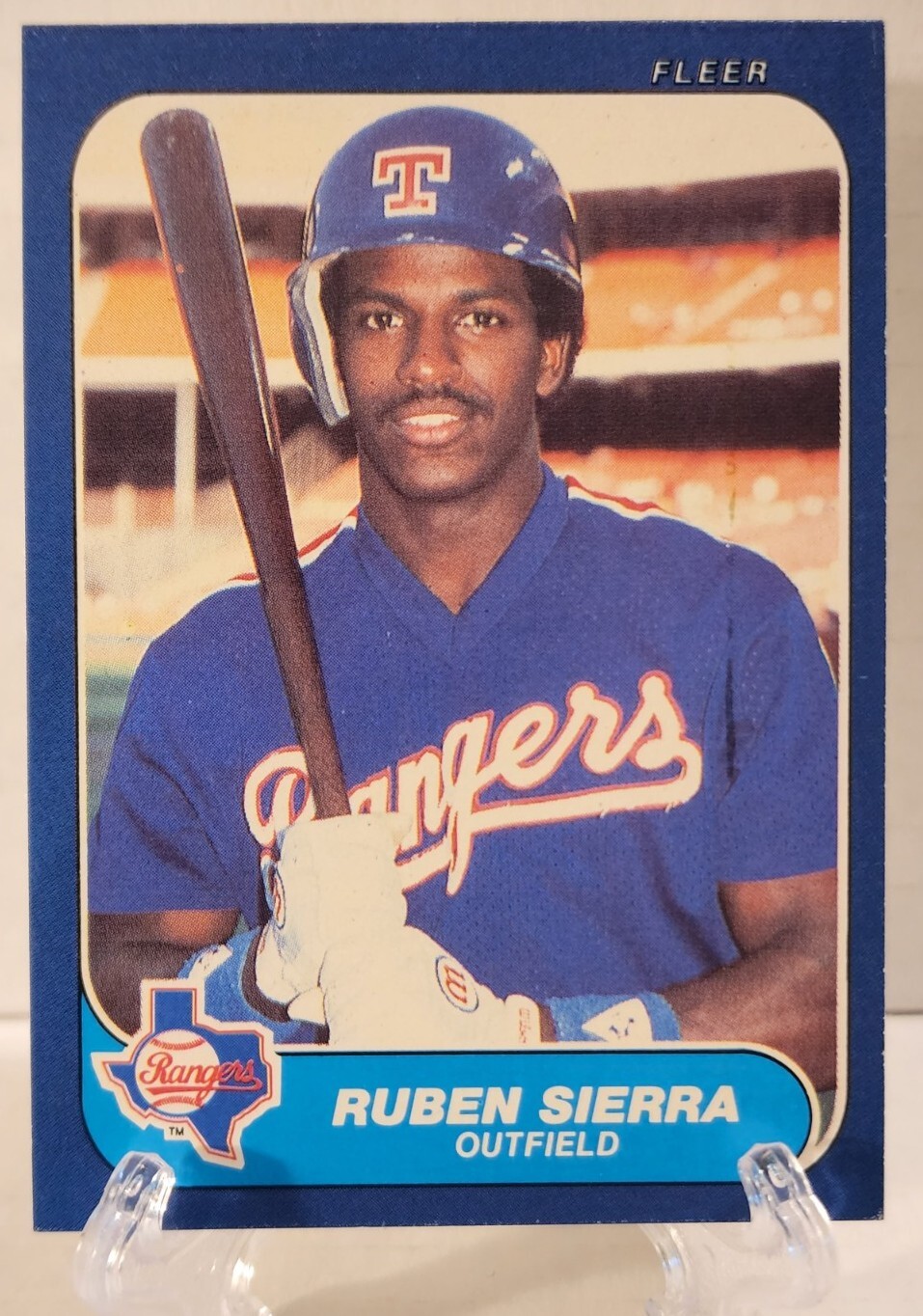 1986 Fleer Update Baseball Ruben Sierra Rookie Card/#U-105 Texas ...