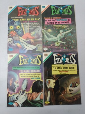 Fantomas La Amenaza Elegante #66,67,68,69 Spanish Mexico 1971 Comic ...