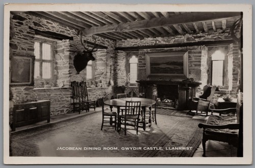 Jacobean Dining Room Gwydir Castle Llanrwst Conwy Wales Vintage ...