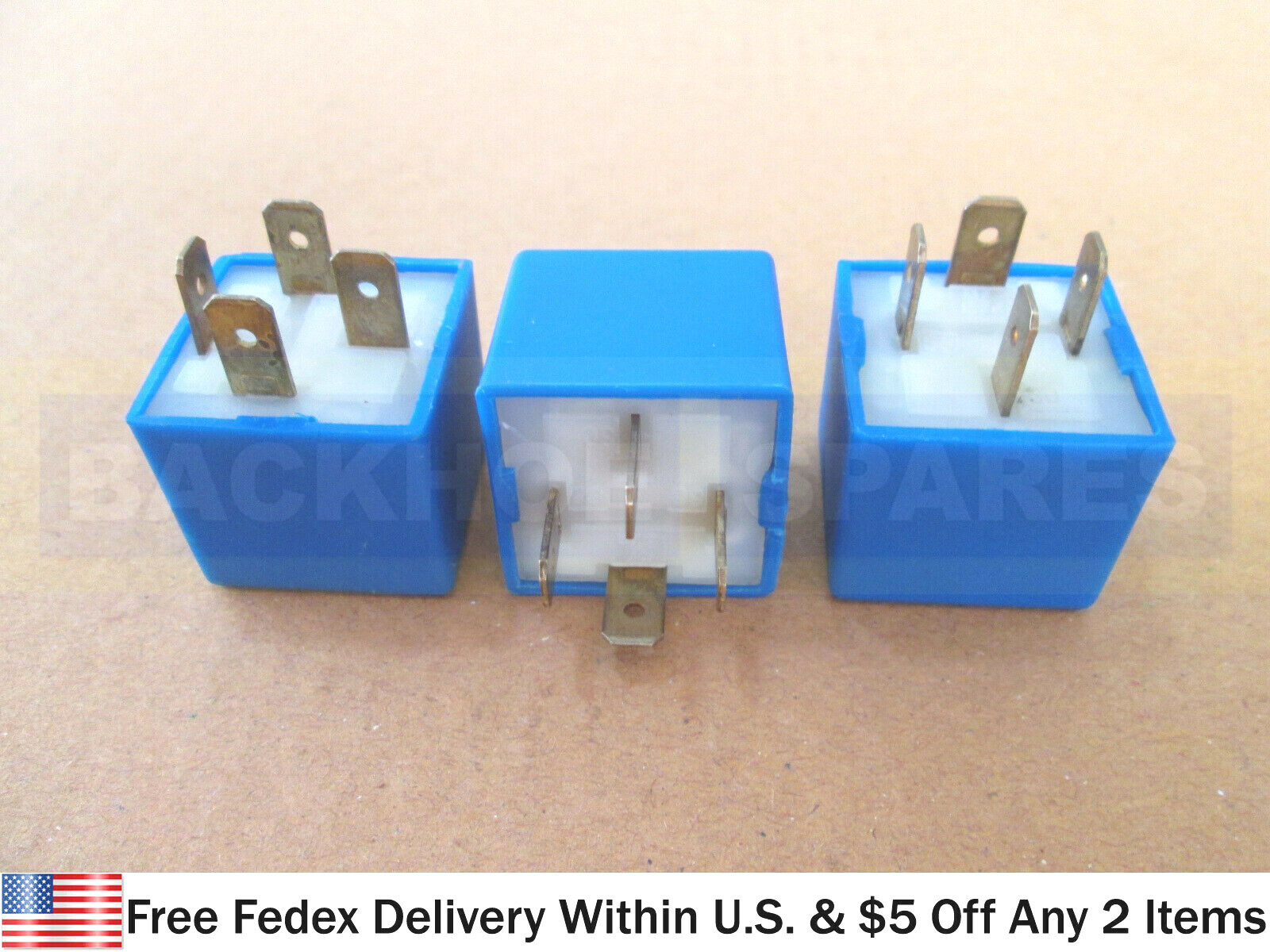 JCB PARTS - RELAY, BLUE, SET OF 3 PCS. (PART NO. 716/09500) | eBay
