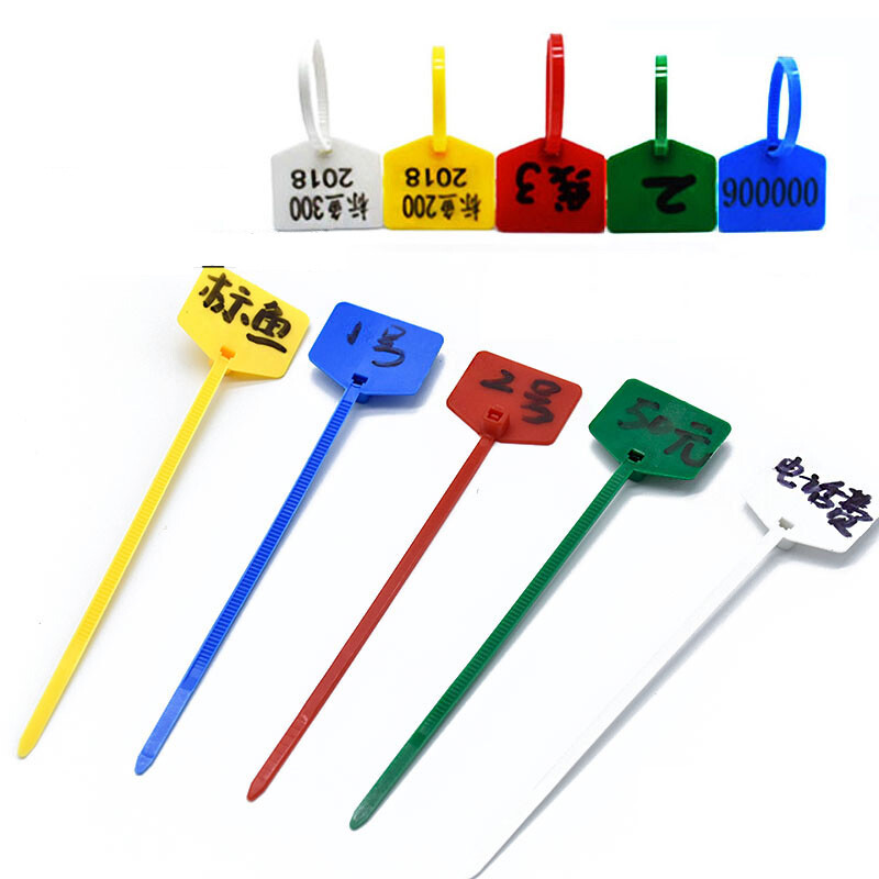 120mm Label Cable Nylon Zip Tie Mark Tag Self-Locking Wrap Markers ...