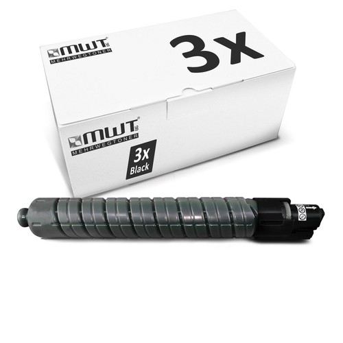 3x Toner BLACK f r Ricoh Aficio MP C-5000-spf MP C-4000-spf MP C-4000 ...